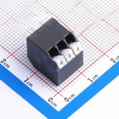 China Spring loaded connector black color 35mm pitch model JILN JL212S 35003B01 for electronic applications for sale