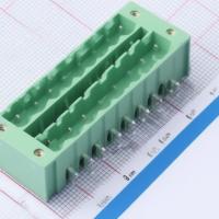 China JILN JL2EDGKRHM 50809G01 plug in male connector green color right angle pins and ears for industrial for sale