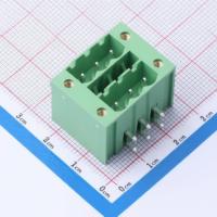 China Plug in male connector with right angle pins and ear green color JILN JL2EDGKRHM 50803G01 industrial for sale