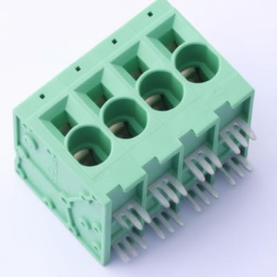 China JILN JL271R 10004G01 green spring loaded bent pin double row connector for electrical applications for sale