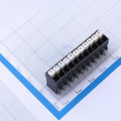 China Through hole spring loaded connector JILN JL212V SMT 35011BP1 black housing tube packaging component for sale