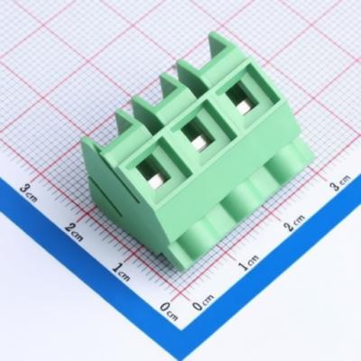 China Screw Terminal Block Model JILN JL636S-95203G01 with 9.52mm Pitch Green Industrial Connector for sale