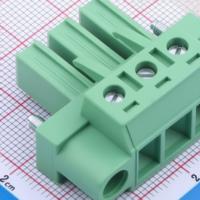China Durable green pluggable female connector JILN JL5EDGKM-76203G01 designed for electronic connections for sale