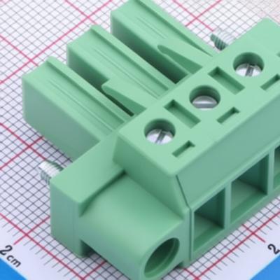 China Durable green pluggable female connector JILN JL5EDGKM-76203G01 designed for electronic connections for sale