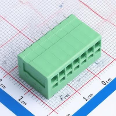 China Dual row green spring loaded connector with straight pins JILN JL271V 35007G01 series product for sale