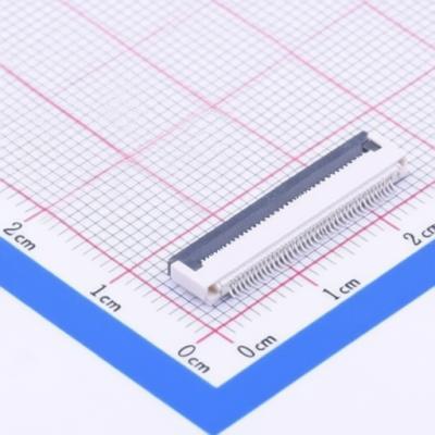 China Durable 0.5mm pitch FFC FPC connector JUSHUO AFC01 S40FCA 00 with series locking and flip up actuator for sale