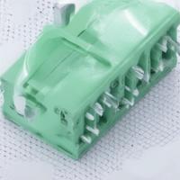 China Electronic connector spring loaded bent pin double row green JILN JL271R 50003G01 high reliability for sale