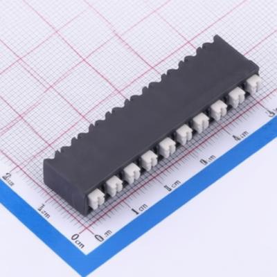 China Surface mount spring loaded connector JILN JL212R-SMT-50010BP1 black color 5.0 pitch tube packaging for sale