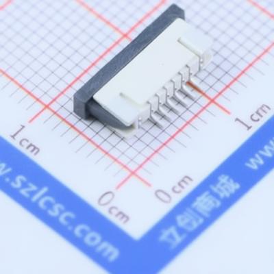 China FPC ZIF R A Lower Type Connector SMT Mount 2.5mm Pitch Model JUSHUO AFA07 S06FCC 00 for Flexible PCB for sale