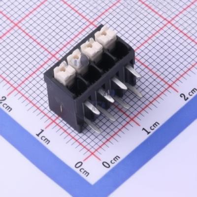 China JILN JL212R 35004B01 spring loaded connector double row black color bent pin 3.5 millimeter pitch for sale