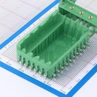 China Green pluggable male connector with ears right angle pin header JILN JL2EDGKRHM-50806G01 industrial for sale