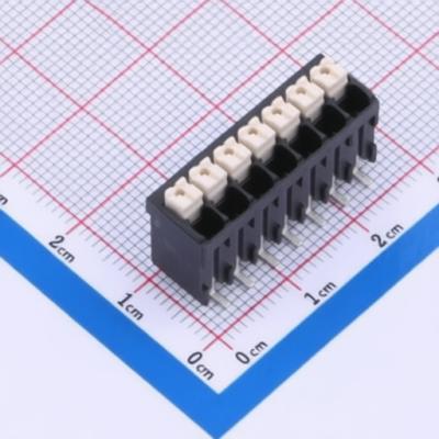 China JILN JL212V SMT 35007BP1 spring type surface mount connector through hole black color tube packaging for sale