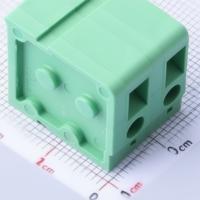 China Screw Terminal Block Green Color Straight Pins Model JILN JL105V-75002G01 for Electrical Connections for sale