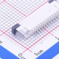 China Surface Mount Technology FPC ZIF Right Angle Connector JUSHUO AFA07-S12ECC-00 1.0mm Pitch Upper Type for sale