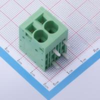 China electrical connection dual row spring loaded bent pin connector green color model JILN JL271R 75002G01 for sale