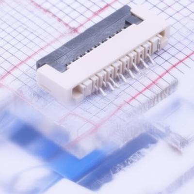 China gold plated terminal FPC FFC connector JUSHUO AFA01 S08FCA 00 1.0mm pitch flip top lower connect type for sale