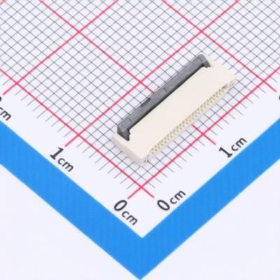 China 0.5mm Pitch Two Sided Contact FPC FFC Connector Featuring Rear Flip Locking JUSHUO AFC24 S24FIA 00 for sale