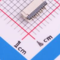 China Front Insertion Back Flip Actuator FPC Connector 0.5mm Pitch Right Angle SMT Type JUSHUO AFH34-S09FIA-1H for sale