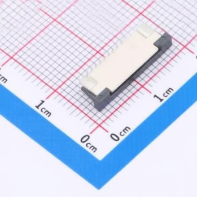 China SMT Mount FPC ZIF Right Angle Connector 2.5mm Pitch Upper Type JUSHUO AFA07-S10ECC-00 for sale