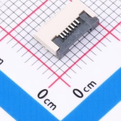 China Series Locking FPC FFC Connector 0.5mm Pitch JUSHUO AFC01-S08FCA-00 for Industrial and Electronic Applications for sale