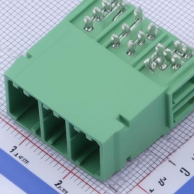 China Plug-in male connector featuring green right-angle pins JILN JL5EDGRHC-76203G01 ideal for industrial for sale