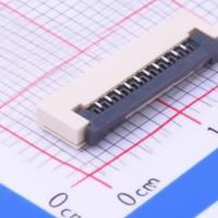 China Compact 1 Millimeter Pitch Flip Top FPC Connector JUSHUO AFA01 S10FCC 00 for Electronic Applications for sale