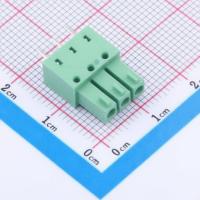 China Green Pluggable Female Connector With Straight Pins JILN JL15EDGB-35003G01 Designed For Performance for sale