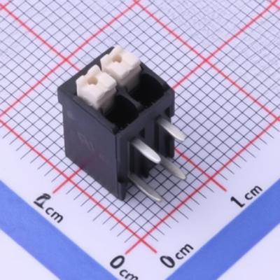 China JILN JL212R 35002B01 spring loaded bent pin black double row connector ideal for electronic equipment for sale