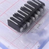 China Spring loaded straight leg double row connector black JILN JL212V 50005B01 with 5 millimeter pitch for sale