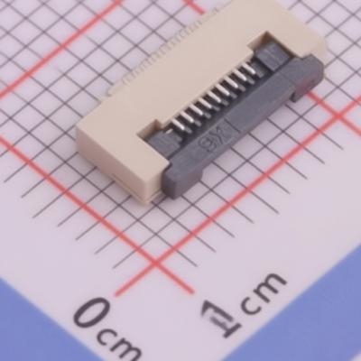 China 0.5mm Pitch Flip Type Connector Featuring Type D Large Solder Tab JUSHUO AFD01 S09FCA 00 for PC Board for sale