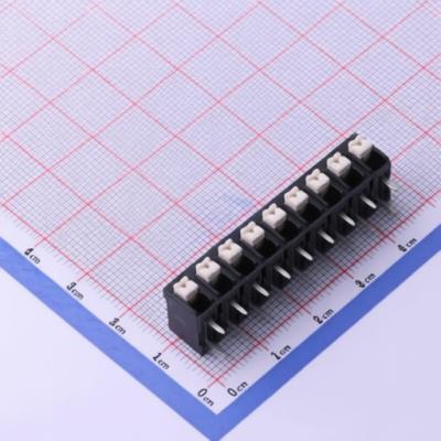 China JILN JL212R 50009B01 spring loaded bent leg connector black color suitable for industrial electrical for sale