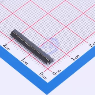 China Right Angle SMT FPC Connector 03mm Pitch 10mm Height Flip Cover Easy On Type JUSHUO AFH26-S67FIA-1H for sale