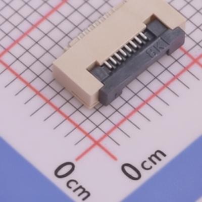 China Flip Type Connector 0.5mm Pitch H2.0 Height Featuring Type D Large Solder Tab JUSHUO AFD01 S08FCA 00 for sale