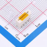 China Single Sided Connector 1.0mm Pitch Straight Pins JUSHUO AFB10-S08LCA-00 Made Using LCP and Phosphor Bronze for sale