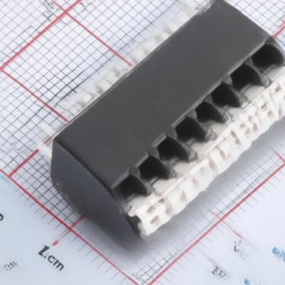 China JILN JL212S 35007B01 black spring loaded connector with through hole mounting and 35 millimeter pitch for sale
