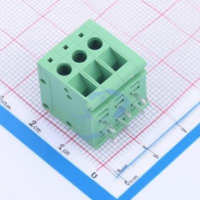 China Screw Terminal Block Green Bent Foot Connector JILN JL105R-50003G01 Electrical Connection Component for sale