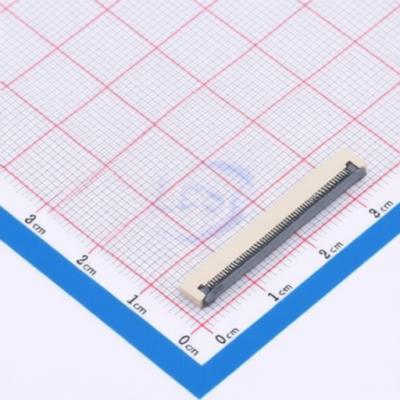 China JUSHUO AFD01 S55FCC 00 FPC connector flip type 0.5mm pitch large solder tab for electronic assemblies for sale
