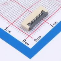 China Durable flip top FPC connector JUSHUO AFD01-S14FCC-00 with 2.0mm height and phosphor copper terminals for sale
