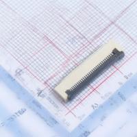 China FPC Connector Flip Cover 0.5mm Pitch Bottom Connection with Large Solder Tabs JUSHUO AFD01-S35FCA-00 for sale
