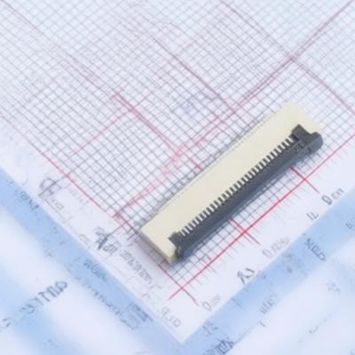China FPC Connector Flip Cover 0.5mm Pitch Bottom Connection with Large Solder Tabs JUSHUO AFD01-S35FCA-00 for sale