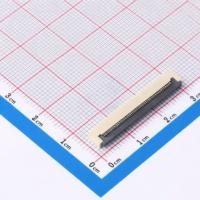 China FPC Connector 0.5mm Pitch 2.0mm Height Flip Cover D Type Large Solder Tab JUSHUO AFD01 S49FCA 00 for sale