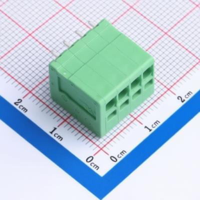 China JILN JL271V 35004G01 spring loaded straight pin dual row green connector secure electrical component for sale