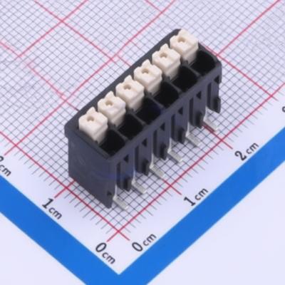 China Connector spring loaded black SMT and through hole mounting tube packaging JILN JL212V SMT 35006BP1 for sale