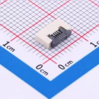 China 0.5mm Pitch Flip Type Connector with Large Solder Tab JUSHUO AFD01-S04FCA-00 Rated Current 0.4A AC DC for sale