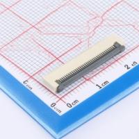 China 0.5mm Pitch Flip Cover FPC Connector with Large Solder Tabs JUSHUO AFD01-S34FCA-00 Bottom Contact Type for sale