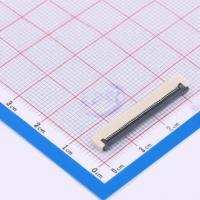 China Flexible Printed Circuit Connector Flip Type 0.5mm Pitch Type D Large Solder Tab JUSHUO AFD01 S51FCA 00 for sale