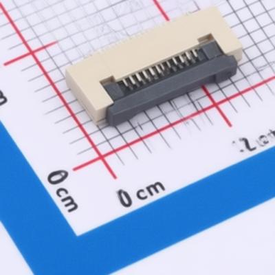 China 0.5mm Pitch Flip Cover FPC Connector with Large Solder Tabs JUSHUO AFD01-S12FCC-00 Bottom Contact Type for sale