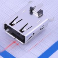 China USB 2.0 Connector JST UBAS-4R-D14D-4D LF SN Type A Plug SMT and Through Hole Mounting Configurations for sale