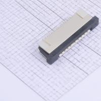 China 2.5mm pitch SMT connector JUSHUO AFA07-S10FCA-00 FPC ZIF R A lower type for flexible printed circuit for sale