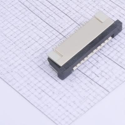China 2.5mm pitch SMT connector JUSHUO AFA07-S10FCA-00 FPC ZIF R A lower type for flexible printed circuit for sale